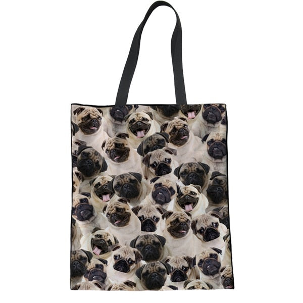 "Cutest Pugs" Pug Foldable Bags – PugEssentials